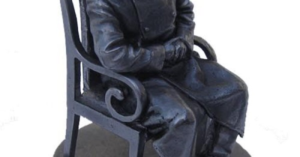 PERFECT Miniature Metal SCULPTURE of STALIN