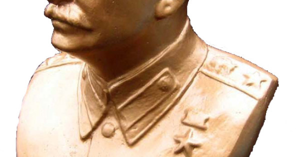 Bust of the Soviet leader Stalin