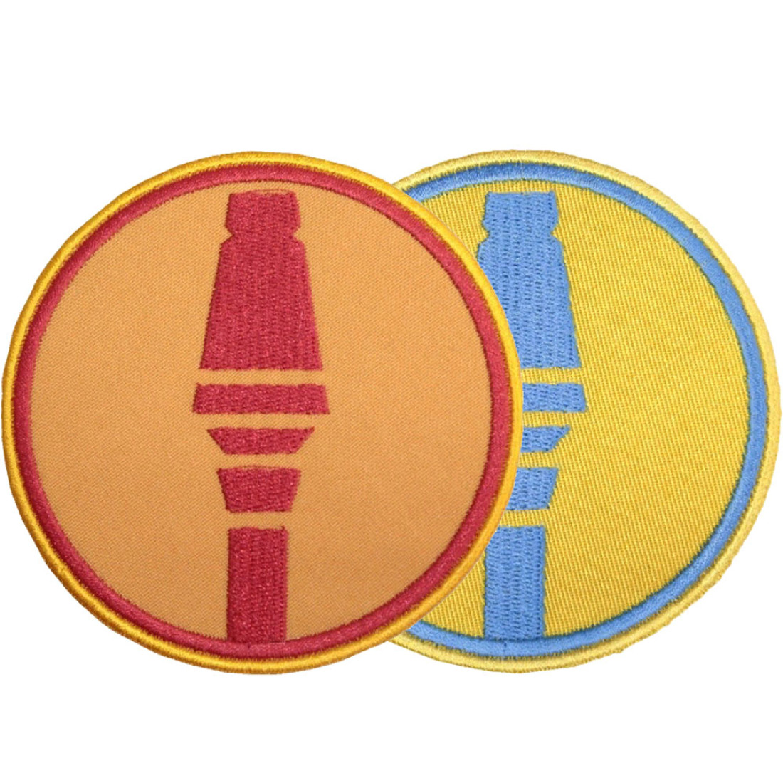 Team Fortress 2 Soldier Red & Blue Embroidered Patches 2x patch TF2
