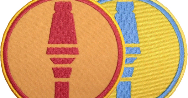 Team Fortress 2 Soldier Red & Blue Embroidered Patches 2x patch TF2