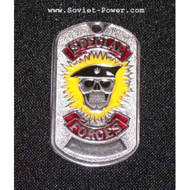 USA Military SWAT Metal Plate Name Tag "SPECIAL FORCES"