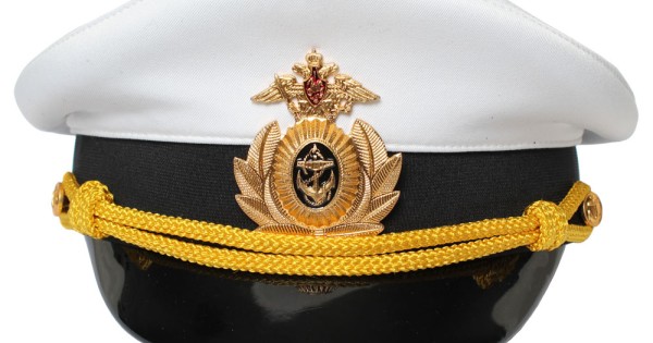 Marine flotte bureau visière chapeau blanc russe VMF