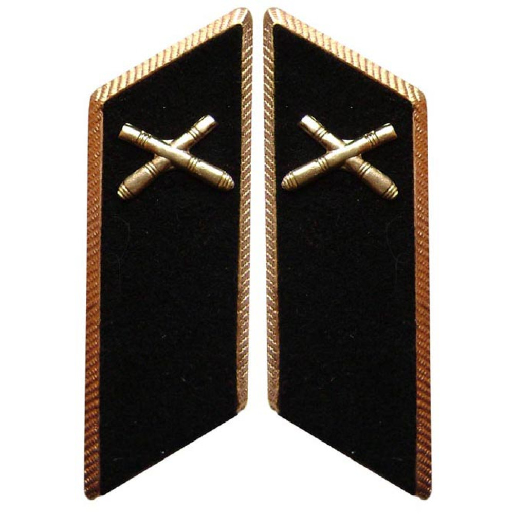 Soviet Army Artillery Troops USSR parade Collar tabs - Soviet Power