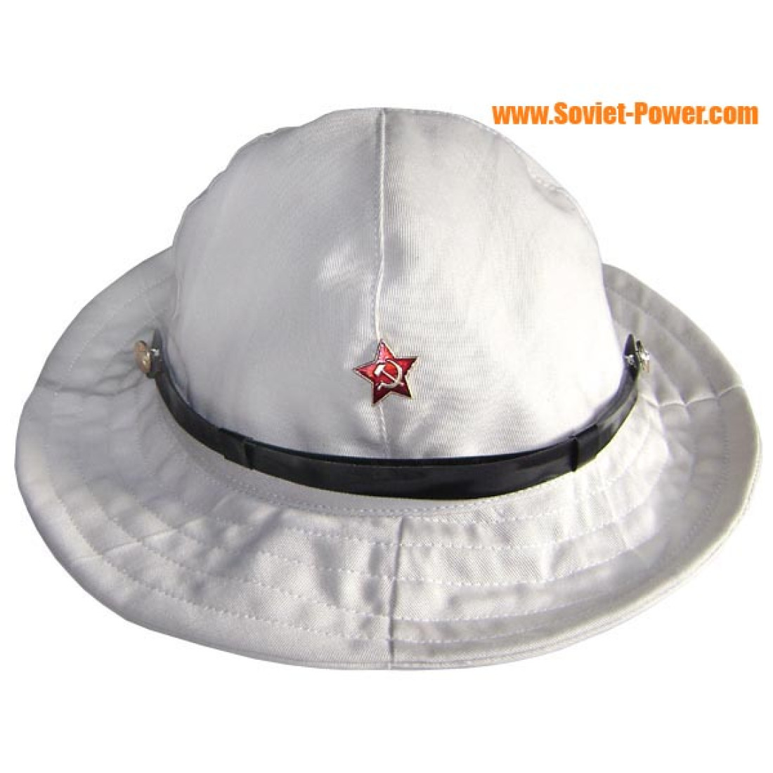 White tactical hat PANAMA Afghanka boonie hat - Soviet Power